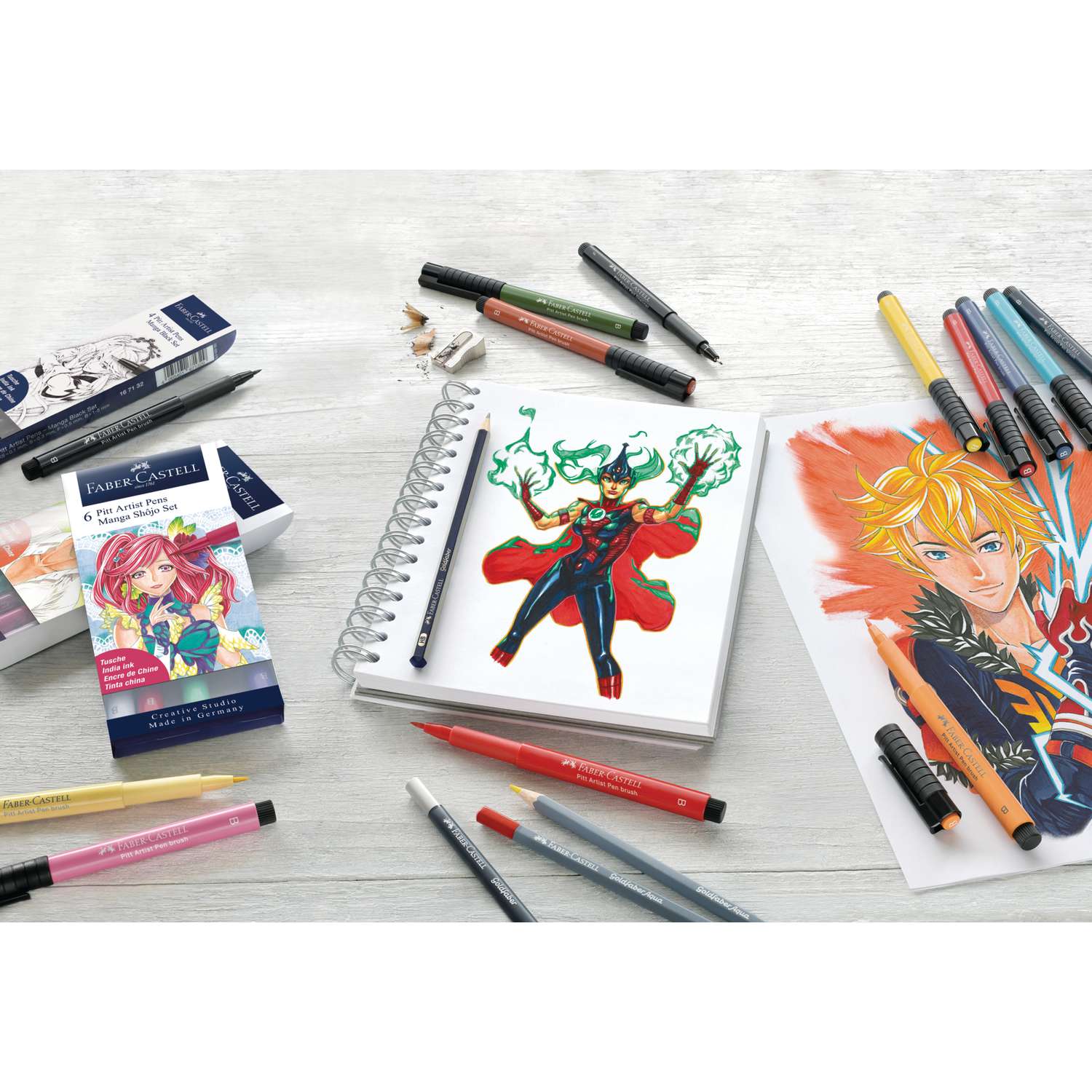 FABER-CASTELL Comic Illustration Set, 15-teilig | online Kaufen ...